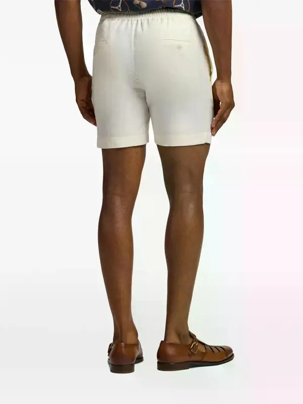 Ralph Lauren Purple Label Pleated Drawstring Shorts