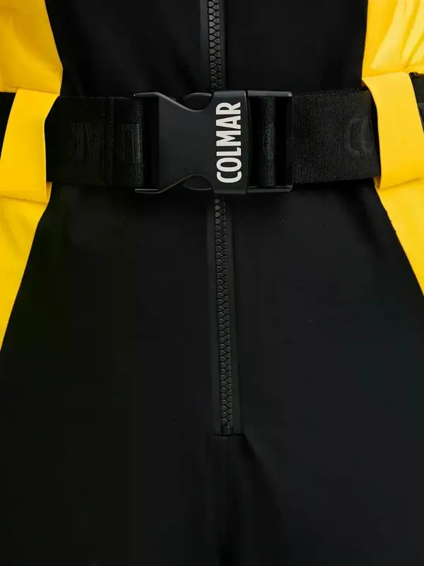 COLMAR Faux-fur Hooded Ski Suit - Black