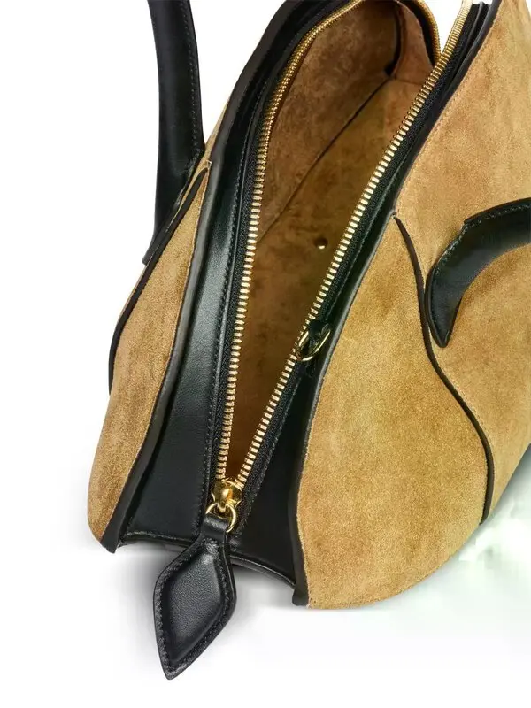 Nina Ricci Le Bal Suede Shoulder Bag - Neutrals