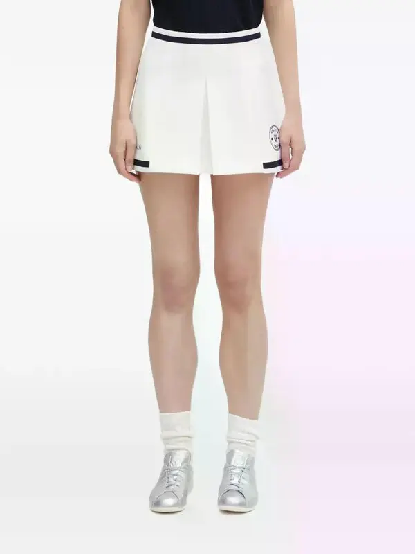 SPORTY & RICH Hotel Eden Roc Mini Skirt - White