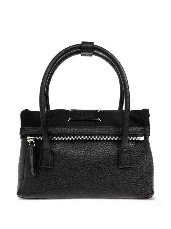 MAISON MARGIELA Leather Tote Bag - Black