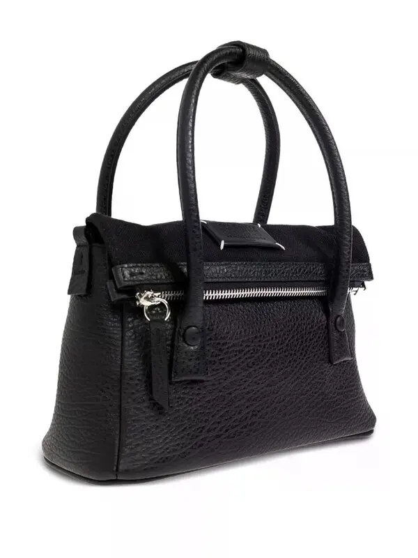 MAISON MARGIELA Leather Tote Bag - Black