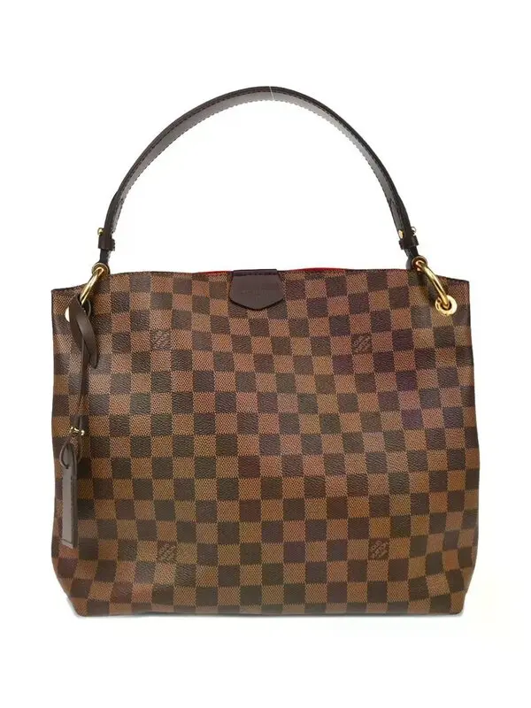 LOUIS VUITTON Damier Graceful Tote Bag - Brown