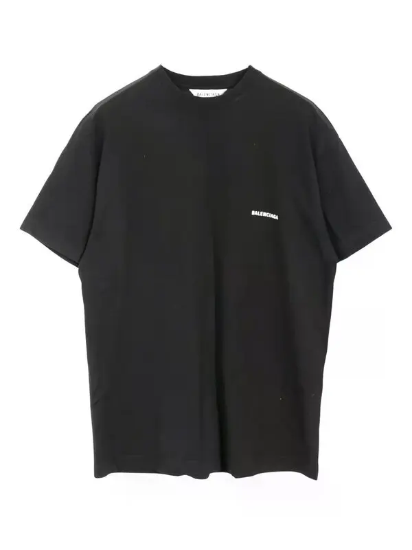 Balenciaga 2010s Crew-neck Short-sleeved T-shirt - Black