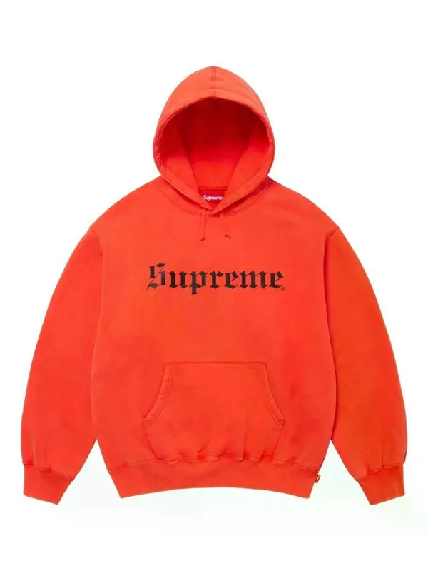 Supreme Logo-lettering Hoodie - Orange