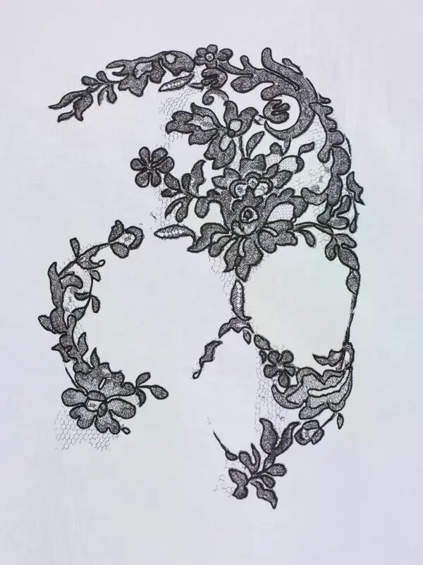Alexander McQueen Lace Skull T-shirt - White