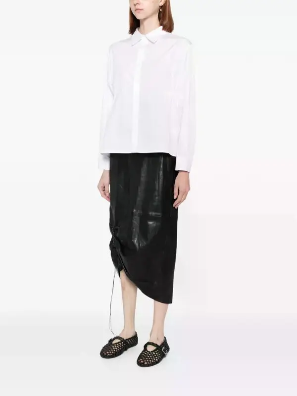 Yohji Yamamoto Waist-gathered Shirt