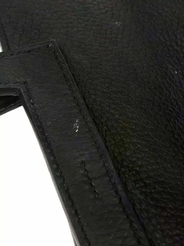 Hermès 2017 31 Halzan Taurillon Clemence Tote Bag - Black