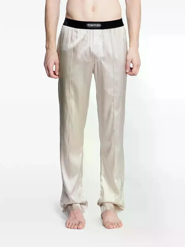 TOM FORD Stretch Satin Pyjamas - White
