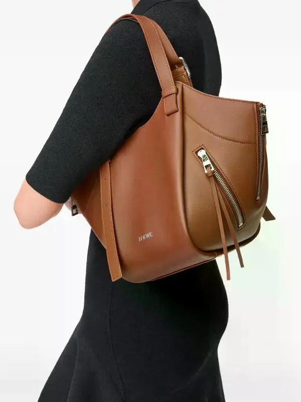 Loewe Leather Hammock Tote Bag - Brown