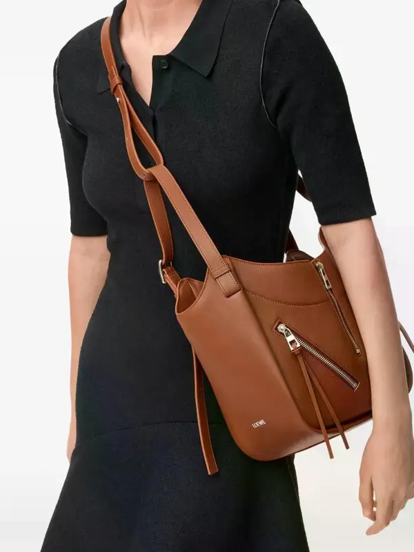 Loewe Leather Hammock Tote Bag - Brown