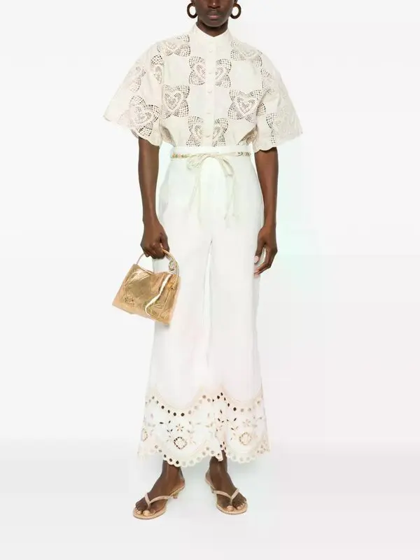 Zimmermann Wanderlust Beaded Embroidered Trousers