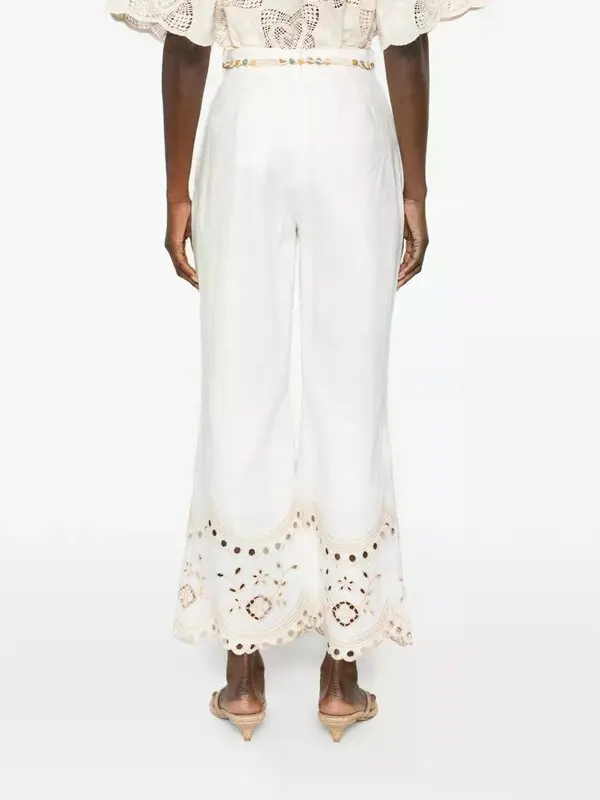 Zimmermann Wanderlust Beaded Embroidered Trousers