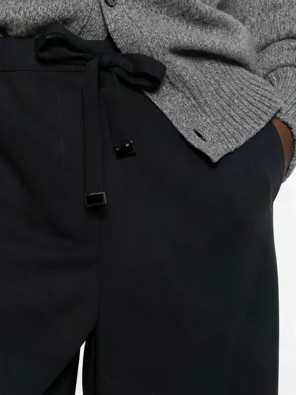Max Mara Drawstring Trousers - Black