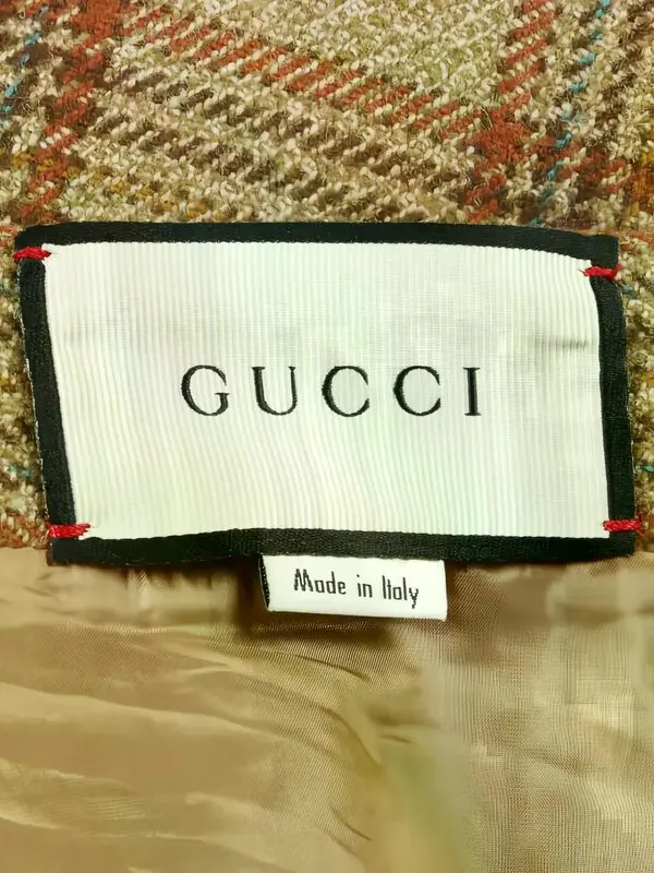 Gucci Check-pattern Pleated Skirt