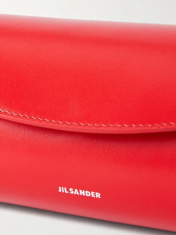 JIL SANDER Cannolo Small Leather Shoulder Bag