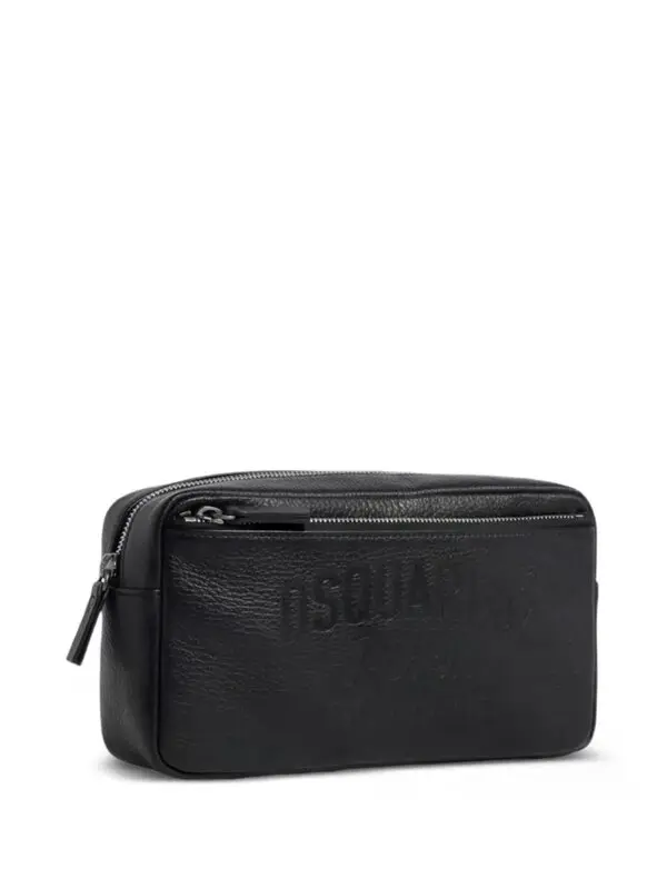 Dsquared2 Grained Leather Wash Bag