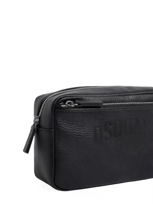 Dsquared2 Grained Leather Wash Bag