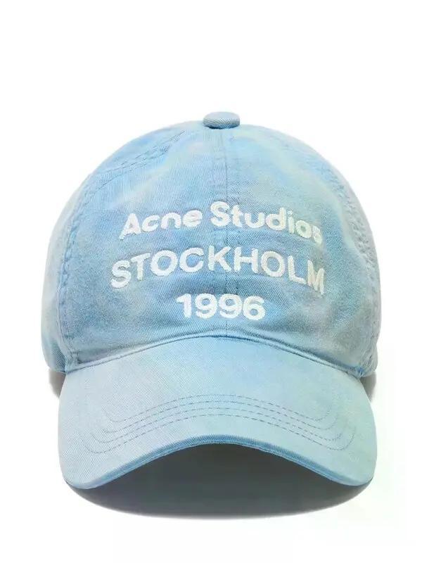 Acne Studios Embroidered Logo Cap - Blue