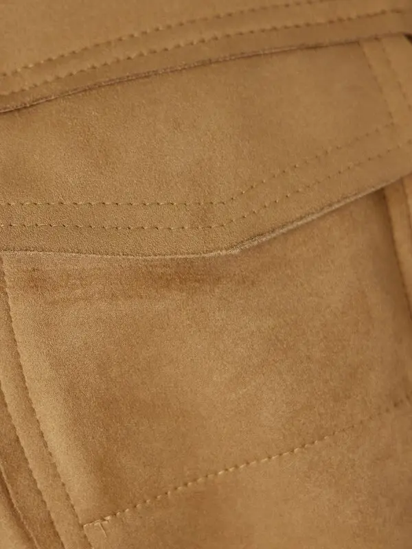 Norma Kamali Paneled Brushed Jacket - Brown