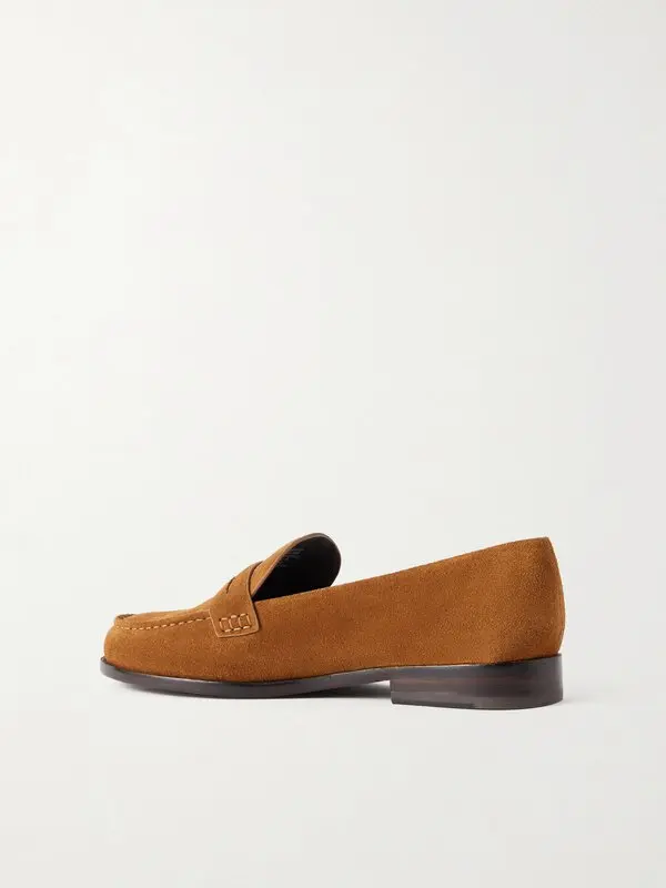 Tory Burch Suede Penny Loafers