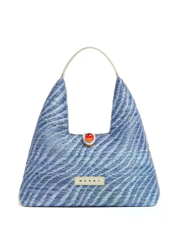 Marni Wavy-pattern Cabochon-trapeze Tote Bag