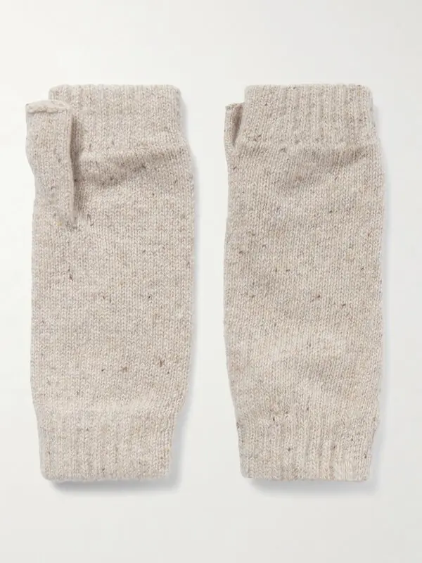 Johnstons Of Elgin Cashmere Wrist Warmers - Neutrals