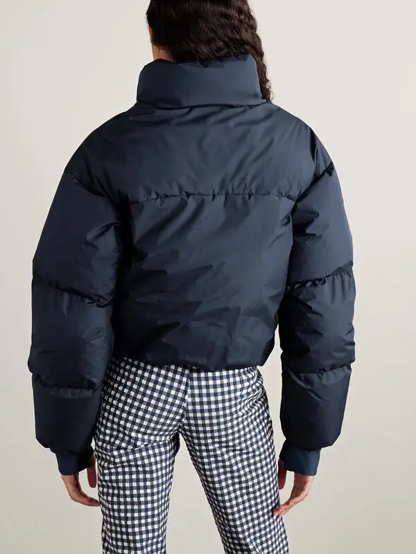 Cordova Cortina Cropped Quilted Down Ski Jacket - Blue