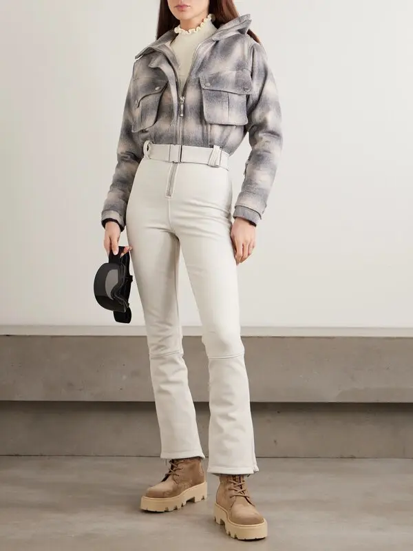 Cordova Kitz Ruffled Ribbed Merino Wool-blend Turtleneck Sweater - Neutrals