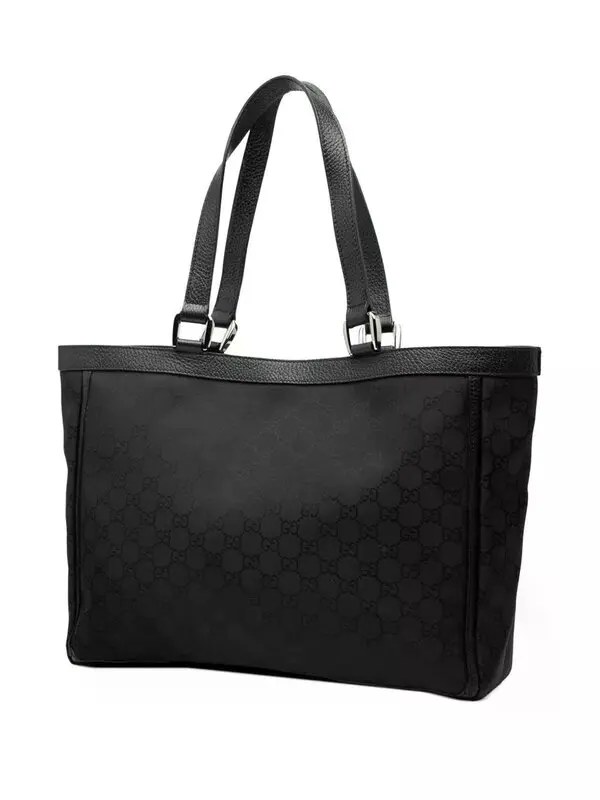 Gucci Gg Nylon Abbey D Ring Pocket Tote Bag