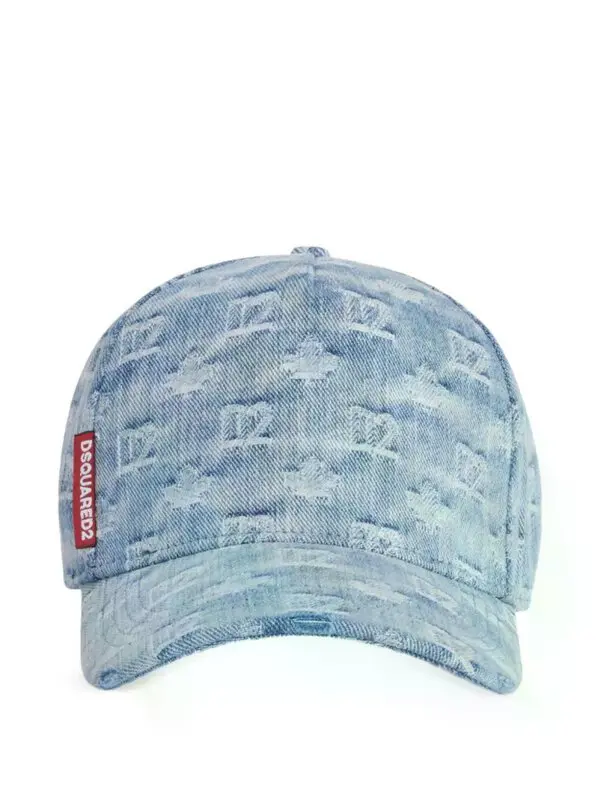 Dsquared2 Monogram-print Baseball Cap - Blue