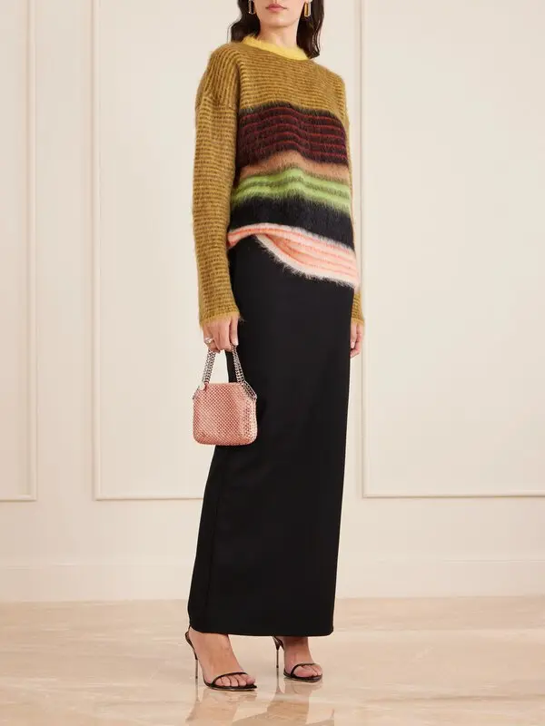 Stella McCartney Falabella Mini Crystal-embellished Mesh Shoulder Bag