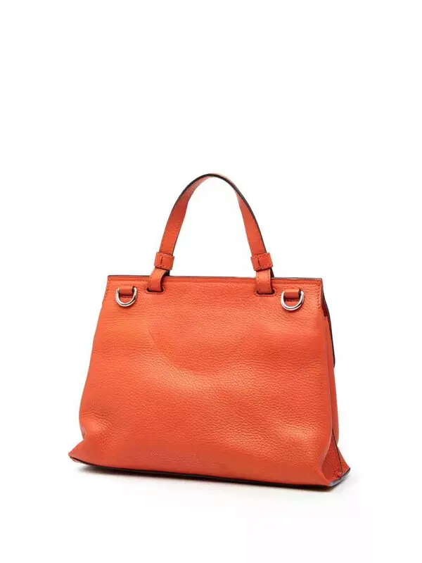 Gucci Leather Bamboo Daily Satchel - Orange