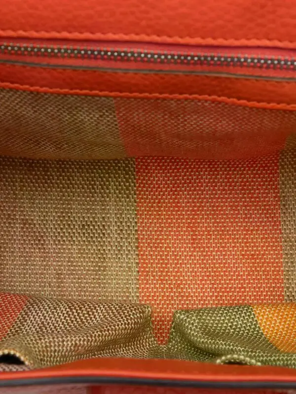 Gucci Leather Bamboo Daily Satchel - Orange