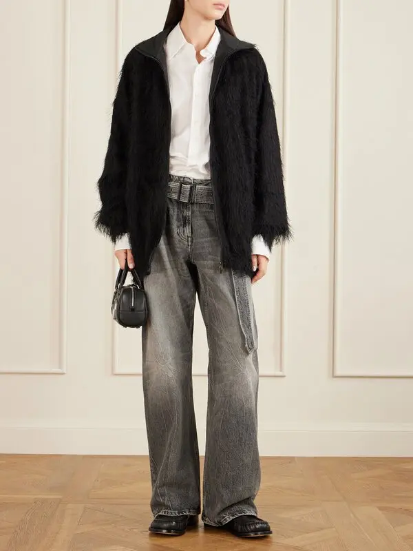 THE FRANKIE SHOP Baxter Fringed Jacket - Black