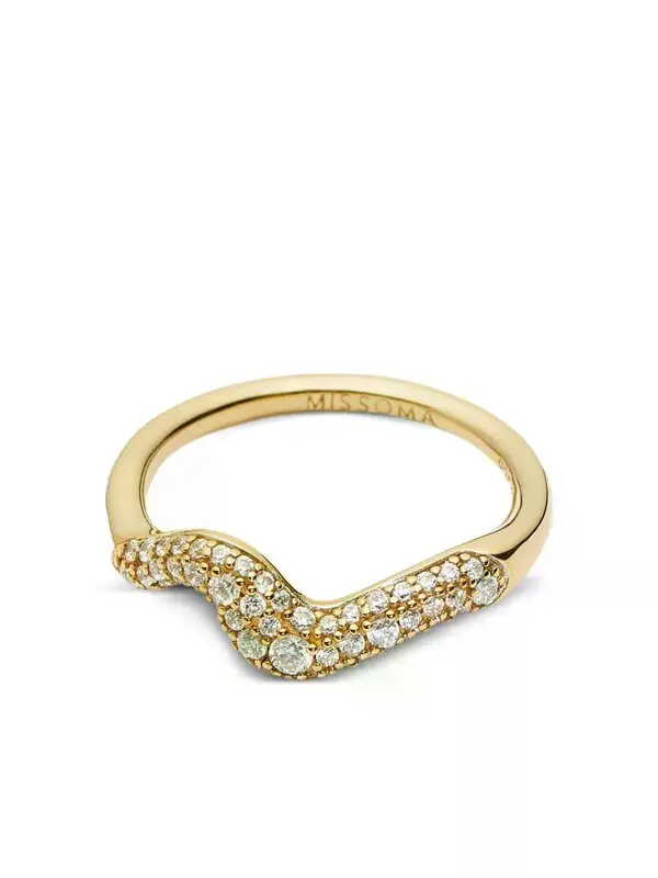 MISSOMA Molten Snow Zirconia Ring - Gold