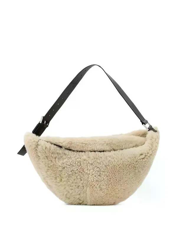 ALLSAINTS Luna Embossed-logo Cross Body Bag - Neutrals