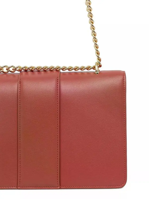 Armani Exchange Metal-logo Flap Satchel - Red