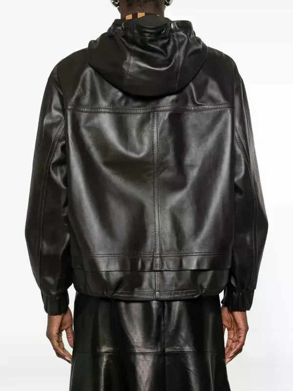 DESA 1972 Hooded Leather Jacket