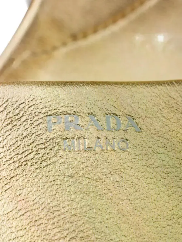 Prada Mordoré Leather Platform Sandals