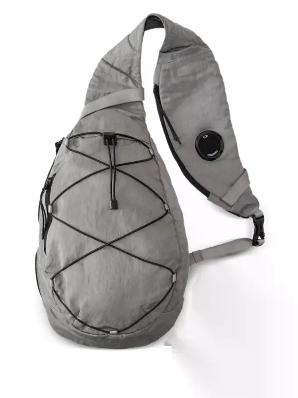 C.P. COMPANY B Lens Drawstring Shoulder Bag - Grey