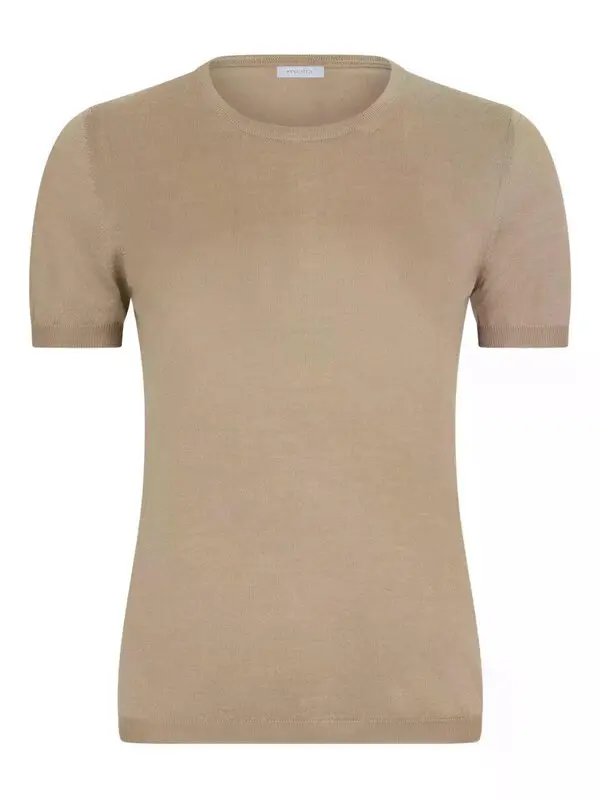 Malo Short-sleeve Fine-knit Top