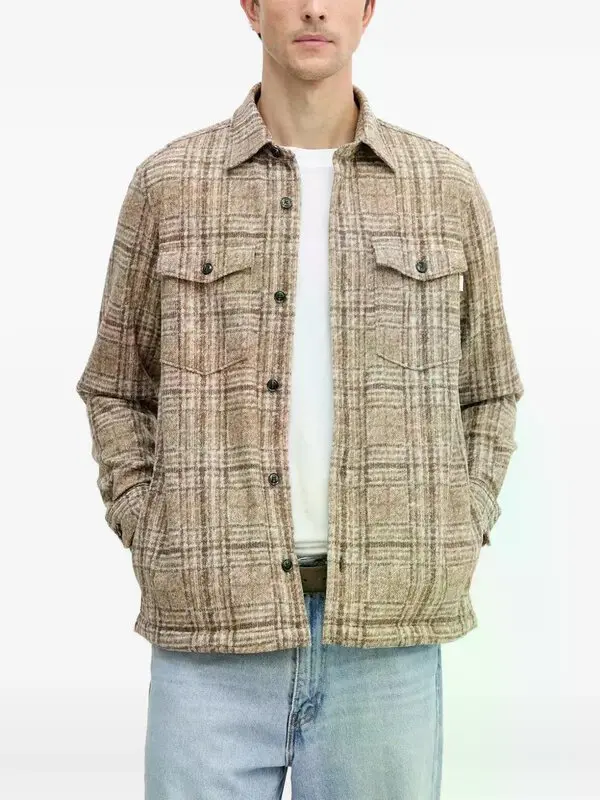 JOOP! Button-up Check-pattern Shirt Jacket
