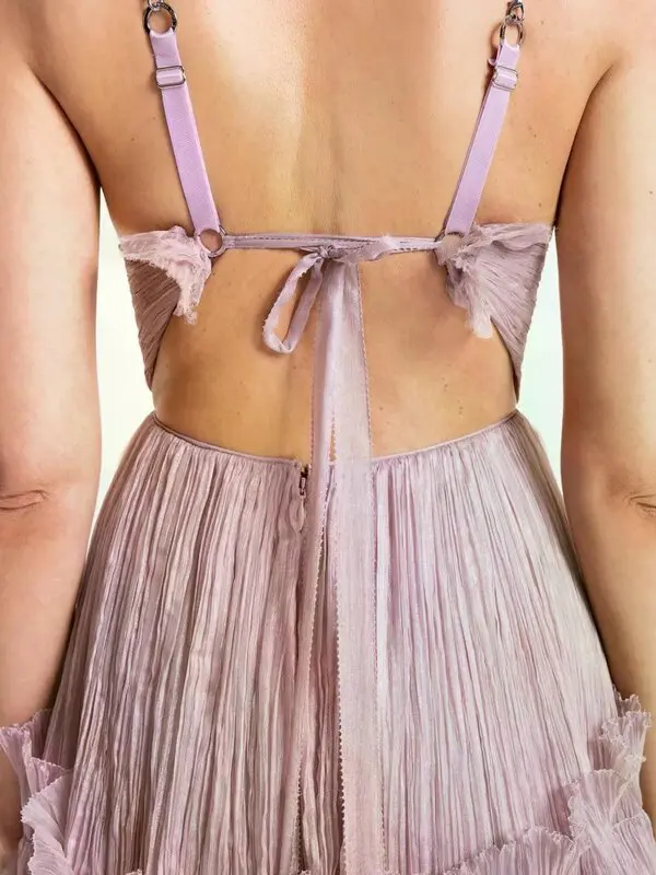 MARIA LUCIA HOHAN Yarinna Ruffled Asymmetrical Dress - Pink