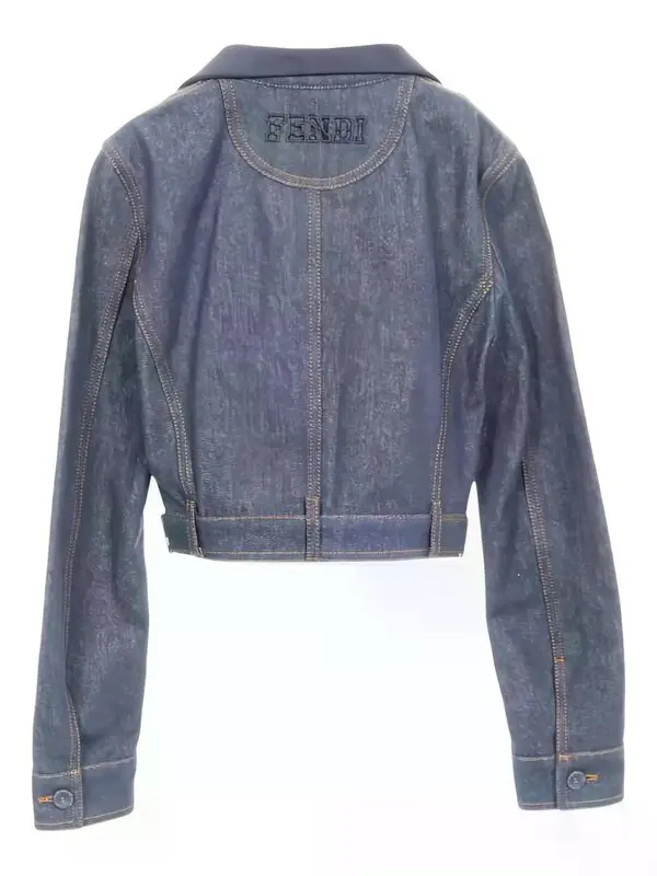 Fendi 2010's Logo Denim Jacket