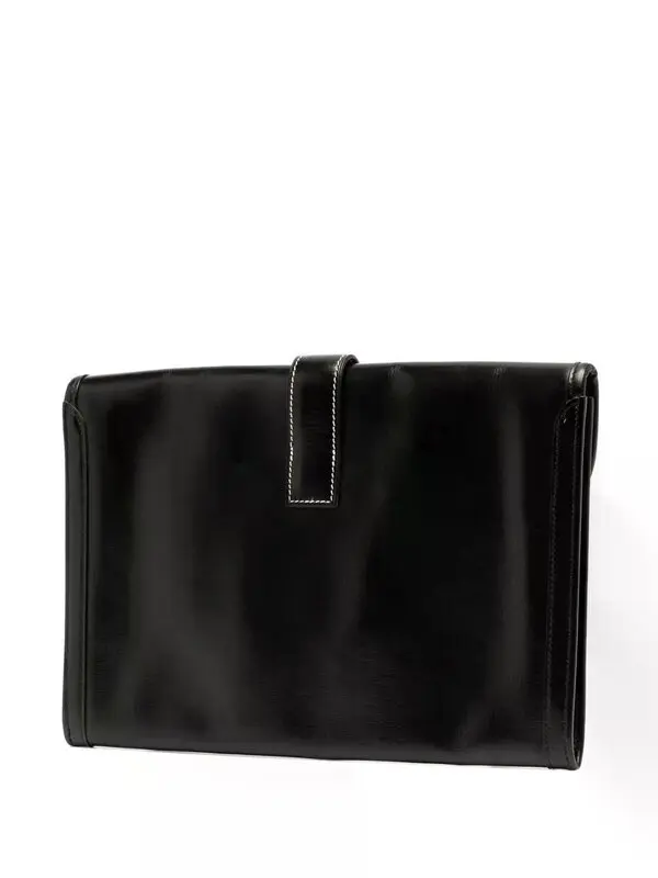 Hermès Bandana Jige Clutch - Black