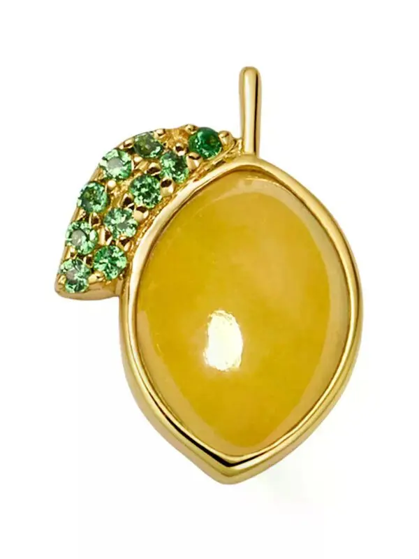 Loquet 18k Yellow Lemon Tsavorite Charm - Gold