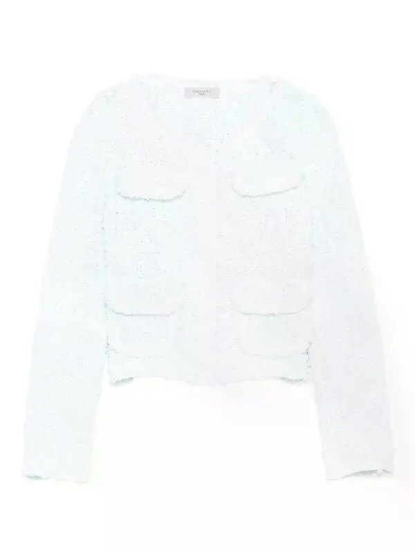 CHARLOTT Frayed Jacket - Blue