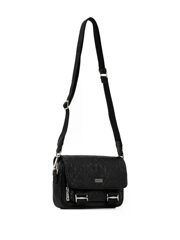 Guess Embossed Flap Shoulder Bag