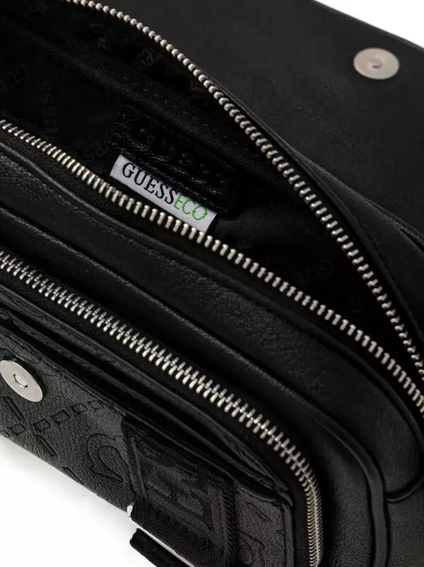 Guess Embossed Flap Shoulder Bag